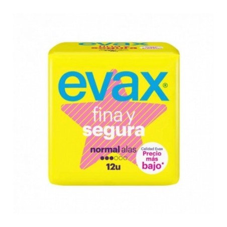 Compresas Evax Fina Y Segura Normal con Alas 12 Unidades en galisl.com ...